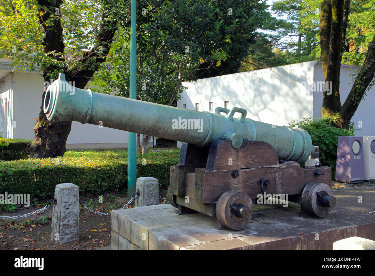 Noonday Gun at Edo-Tokyo Open Air Architectural Museum Stock Photo - Alamy