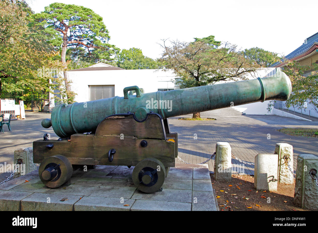 Noonday Gun at Edo-Tokyo Open Air Architectural Museum Stock Photo - Alamy