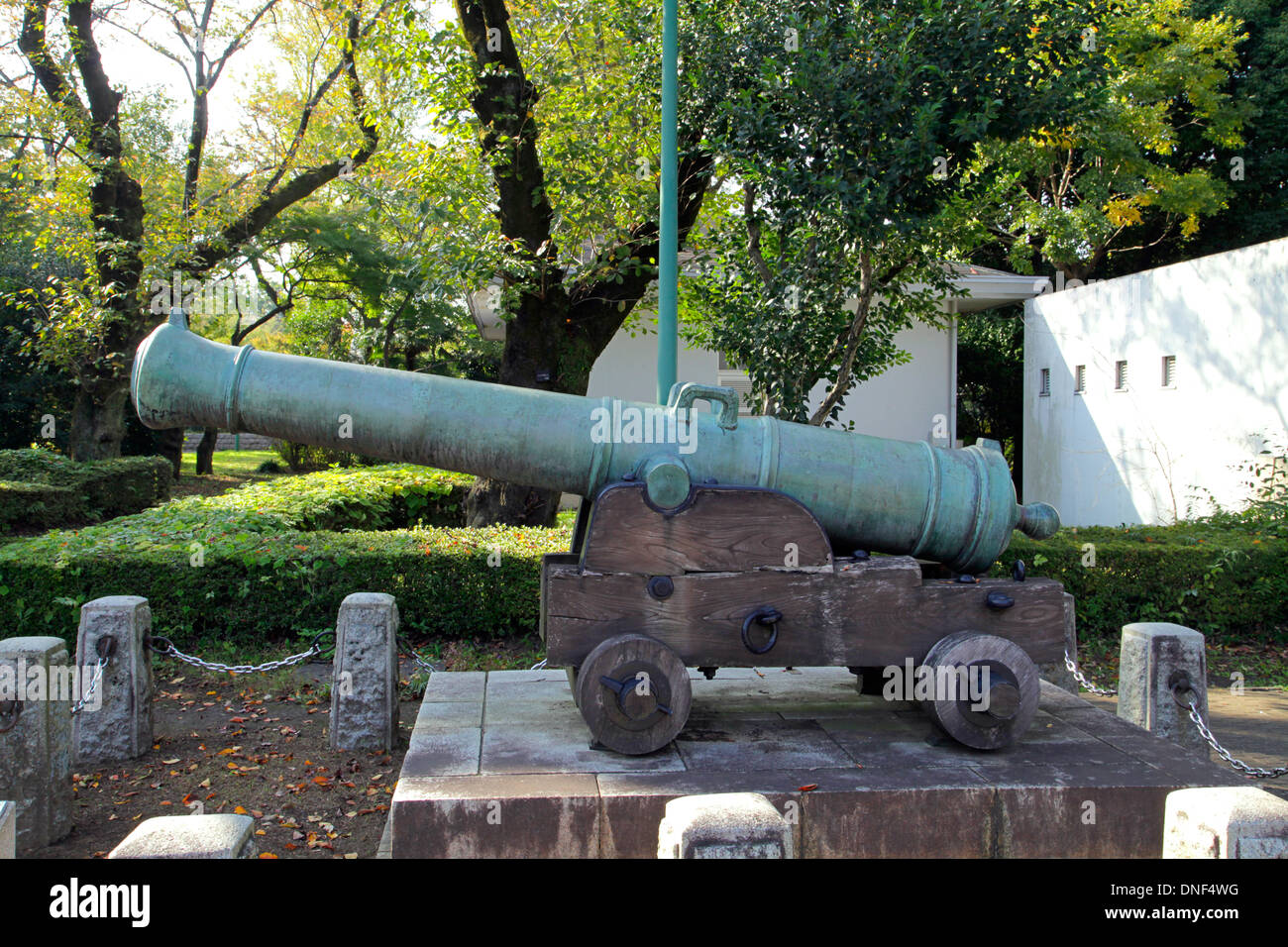 Noonday Gun at Edo-Tokyo Open Air Architectural Museum Stock Photo - Alamy