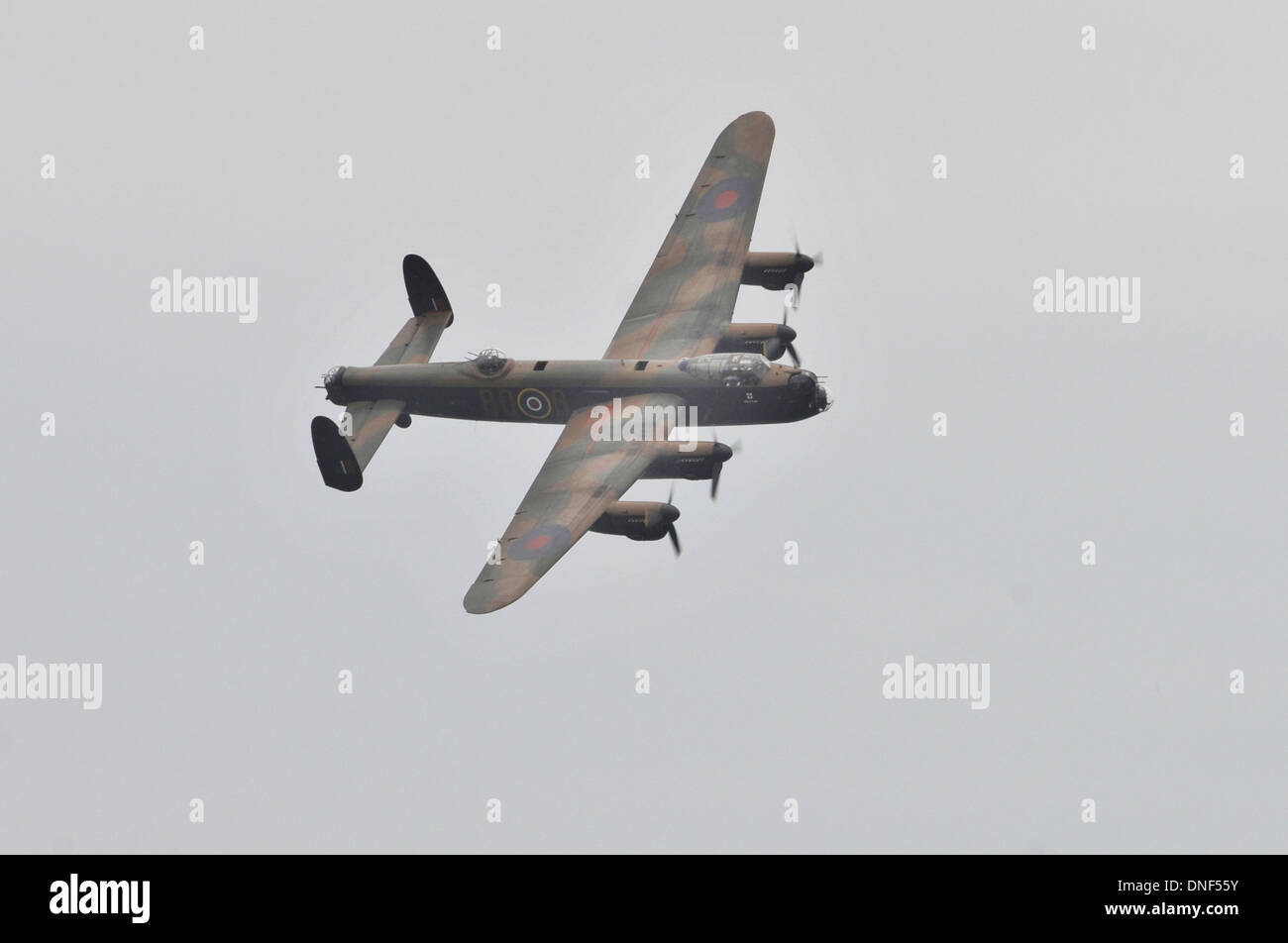Lancaster Bomber WWII of BBMF - Battle of Britain Memorial Flight - top ...