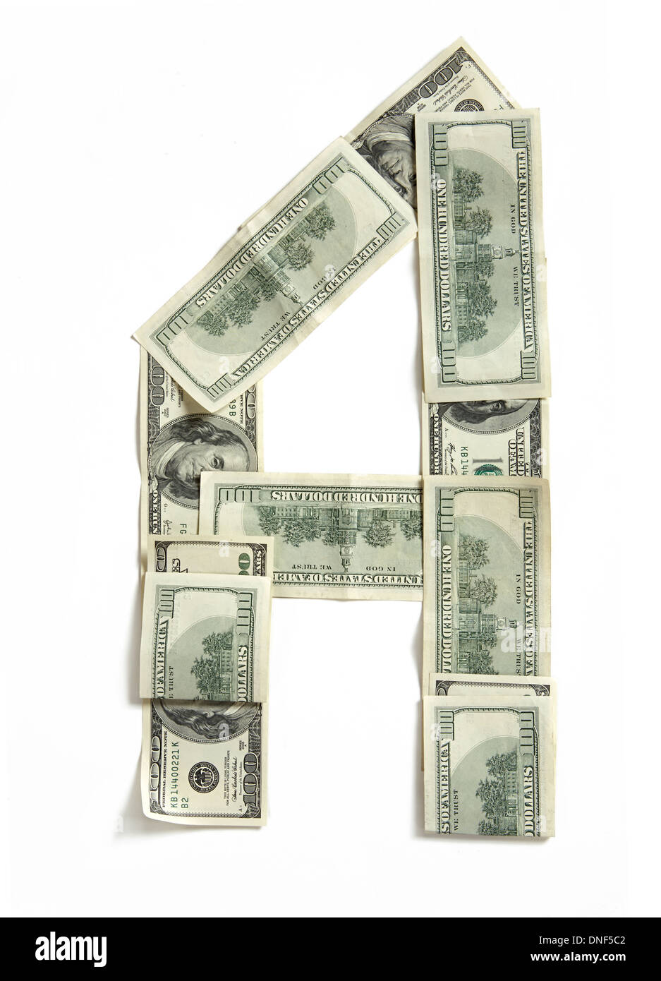 Dollar bill font hi-res stock photography and images - Alamy