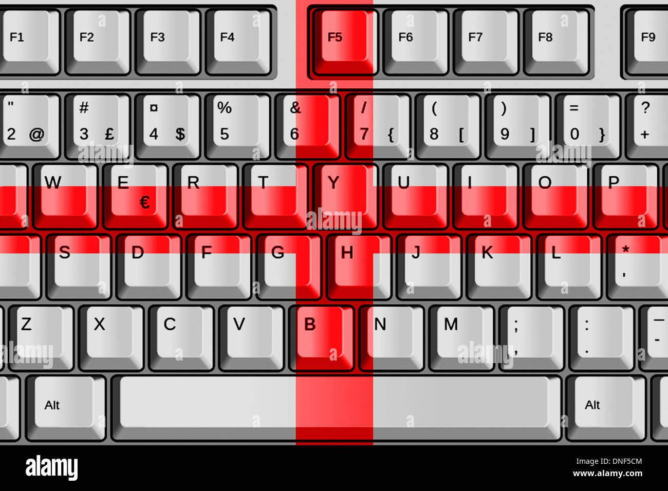 Computer keyboard england flag concept hi-res stock photography and ...