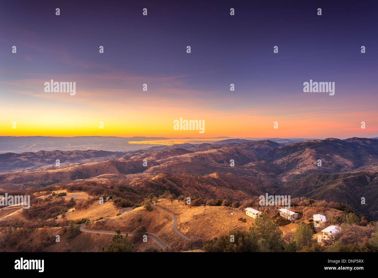 East Foothills above Silicon Valley Stock Photo - Alamy