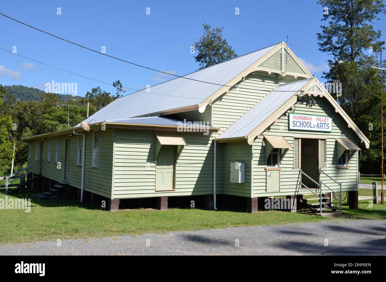 Numinbah Valley School of the Arts building along the Nerang ...