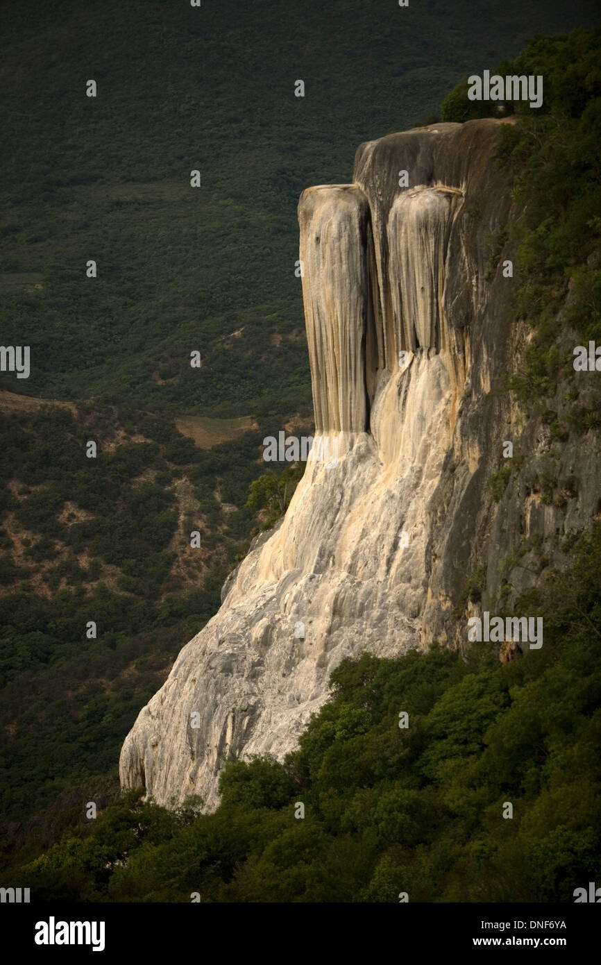 Petrified waterfall of Hierve el Agua in Oaxaca, Mexico, July 18, 2012 ...