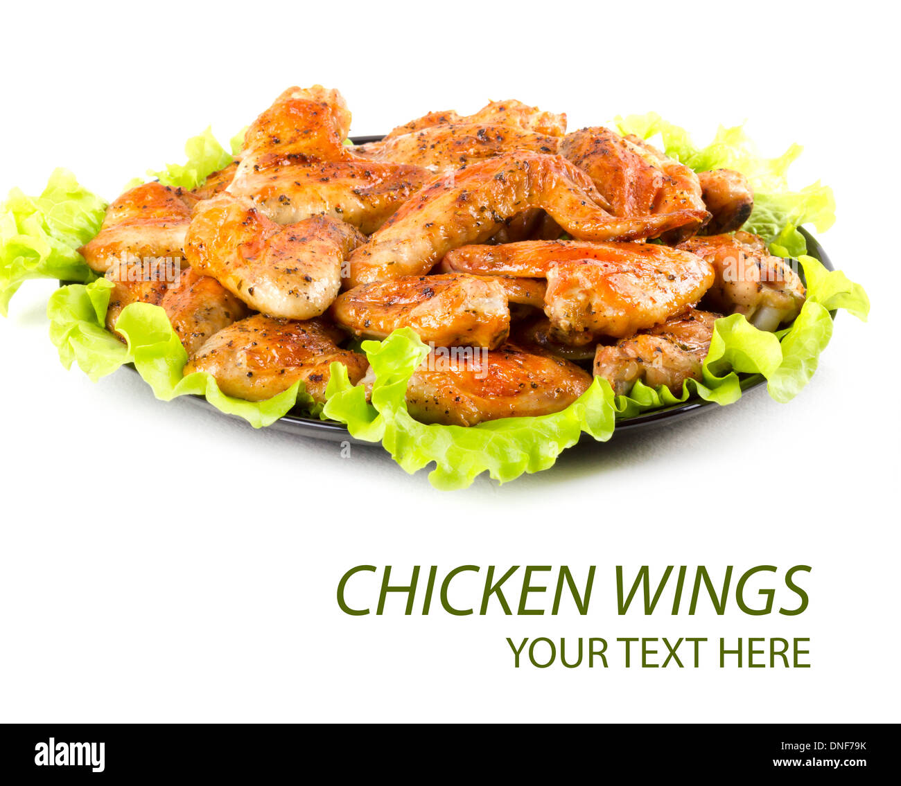 Roasted chicken wings Stock Photo - Alamy