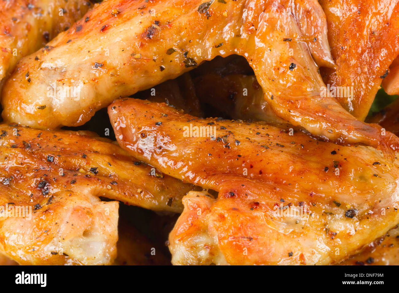 Roasted chicken wings Stock Photo - Alamy