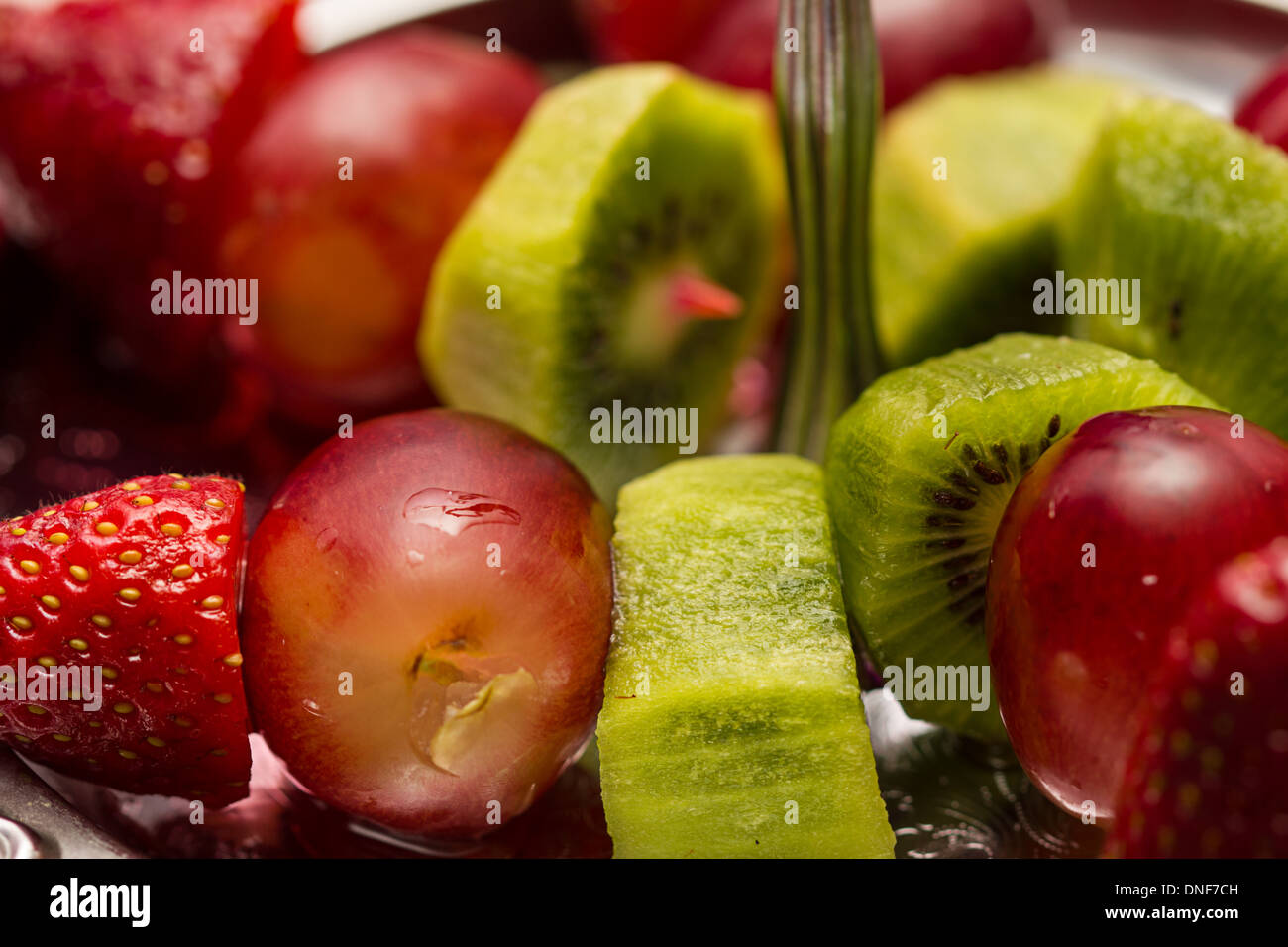 Fruit canape snack Stock Photo - Alamy