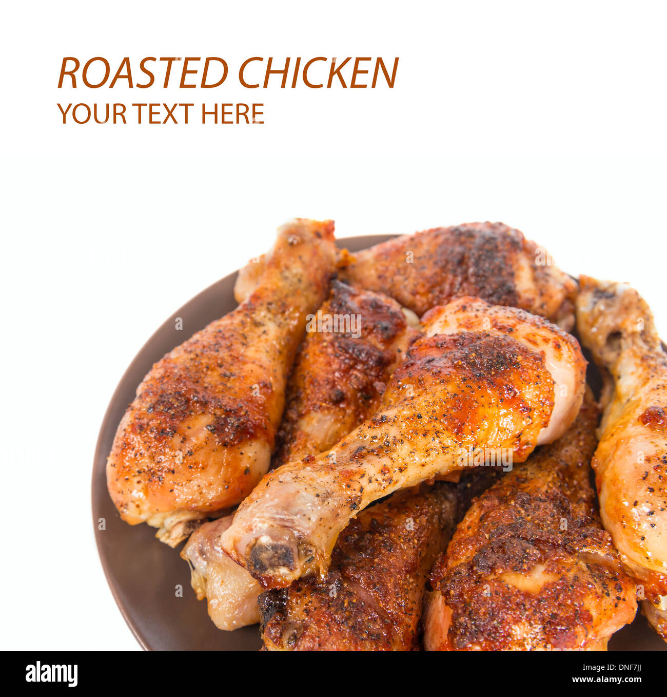 Roasted chicken legs Stock Photo - Alamy