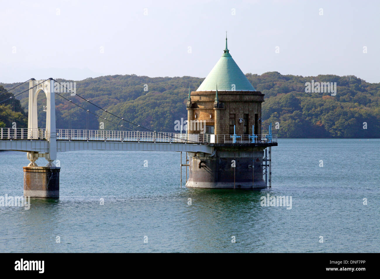 Water Intake Tower Yamaguchi Reservoir Lake Sayama Saitama Japan Stock ...