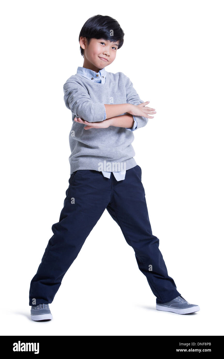 Trendy boy posing Stock Photo - Alamy