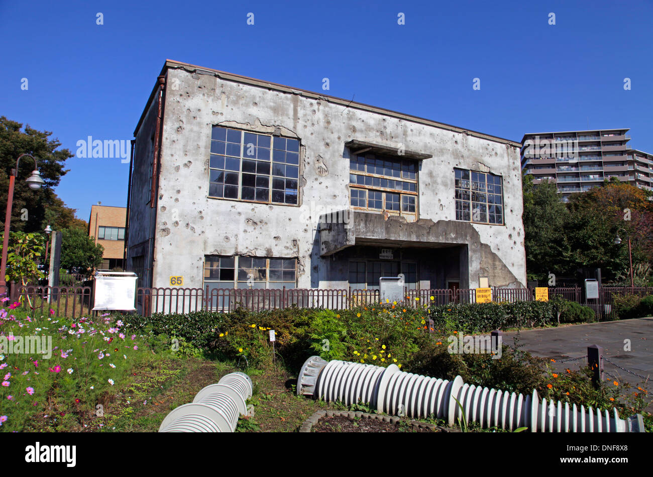 The old Hitachi Aircraft Tachikawa Factory electrical substation in ...