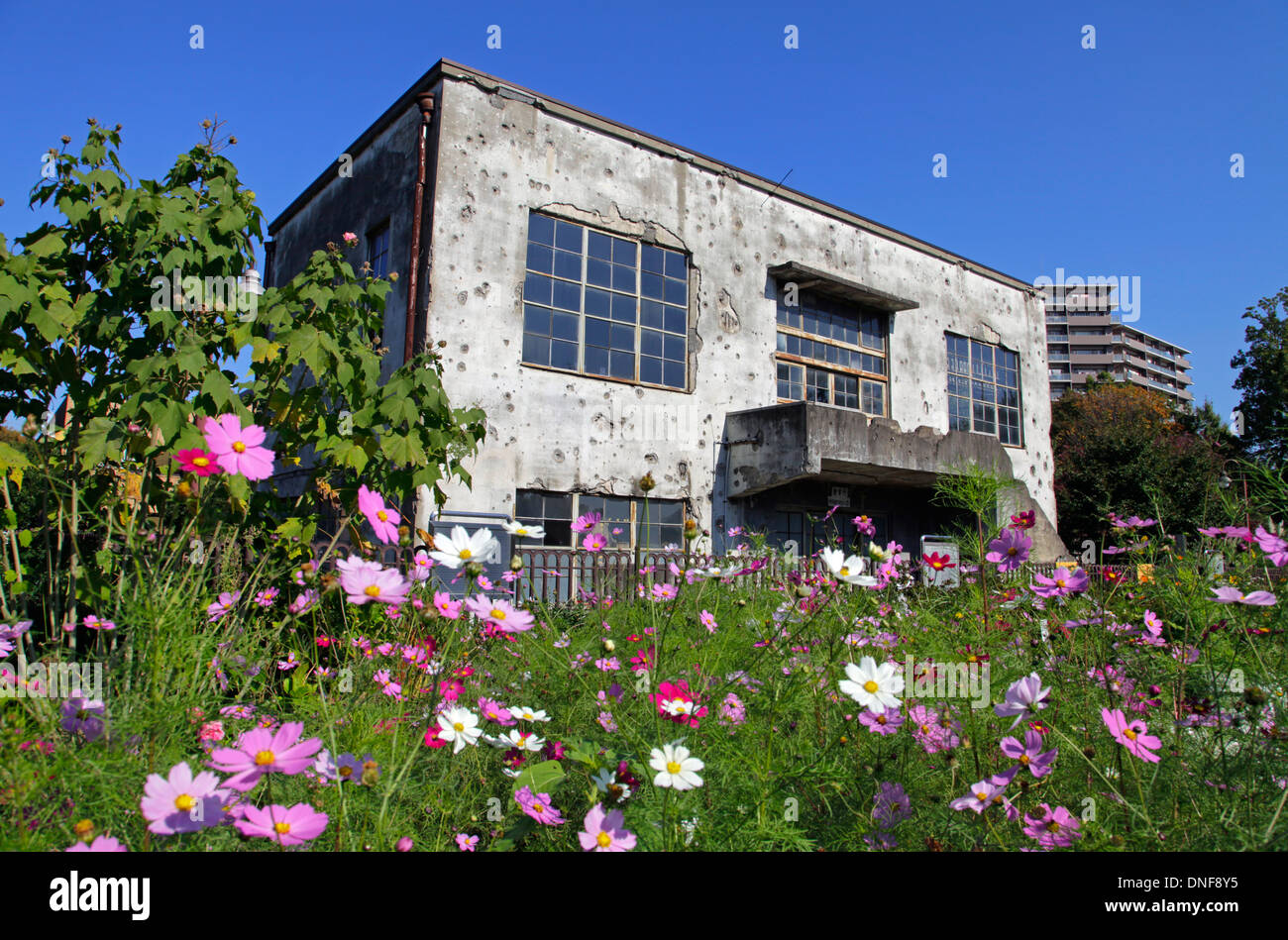 The old Hitachi Aircraft Tachikawa Factory electrical substation in ...
