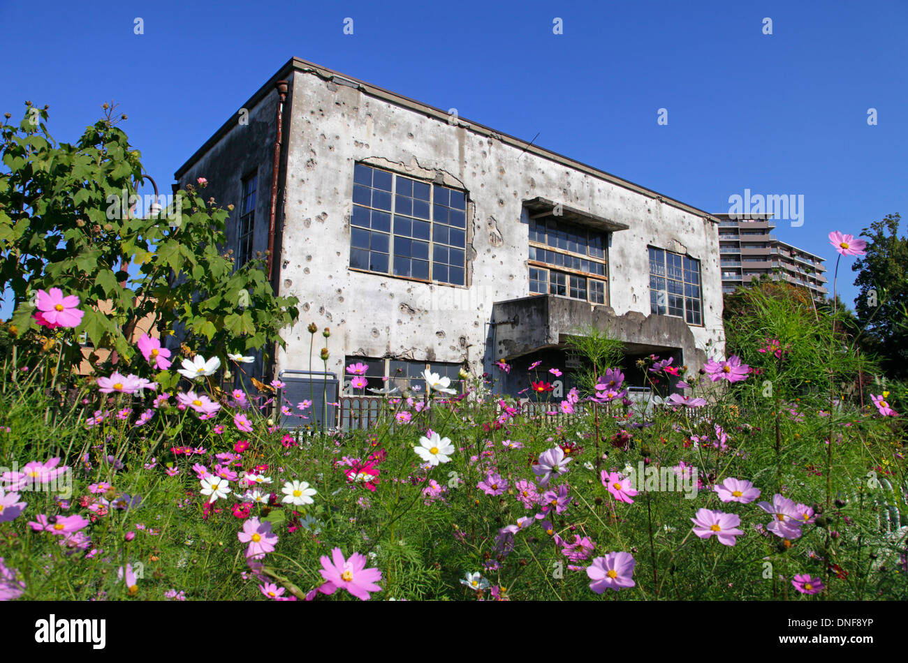 The old Hitachi Aircraft Tachikawa Factory electrical substation in ...