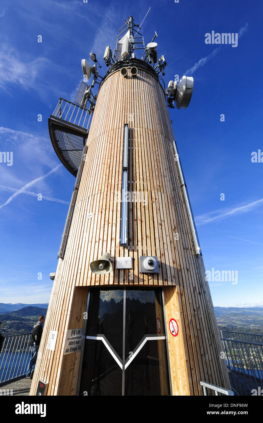 Aerial view tower pyramidenkogel hi-res stock photography and images ...