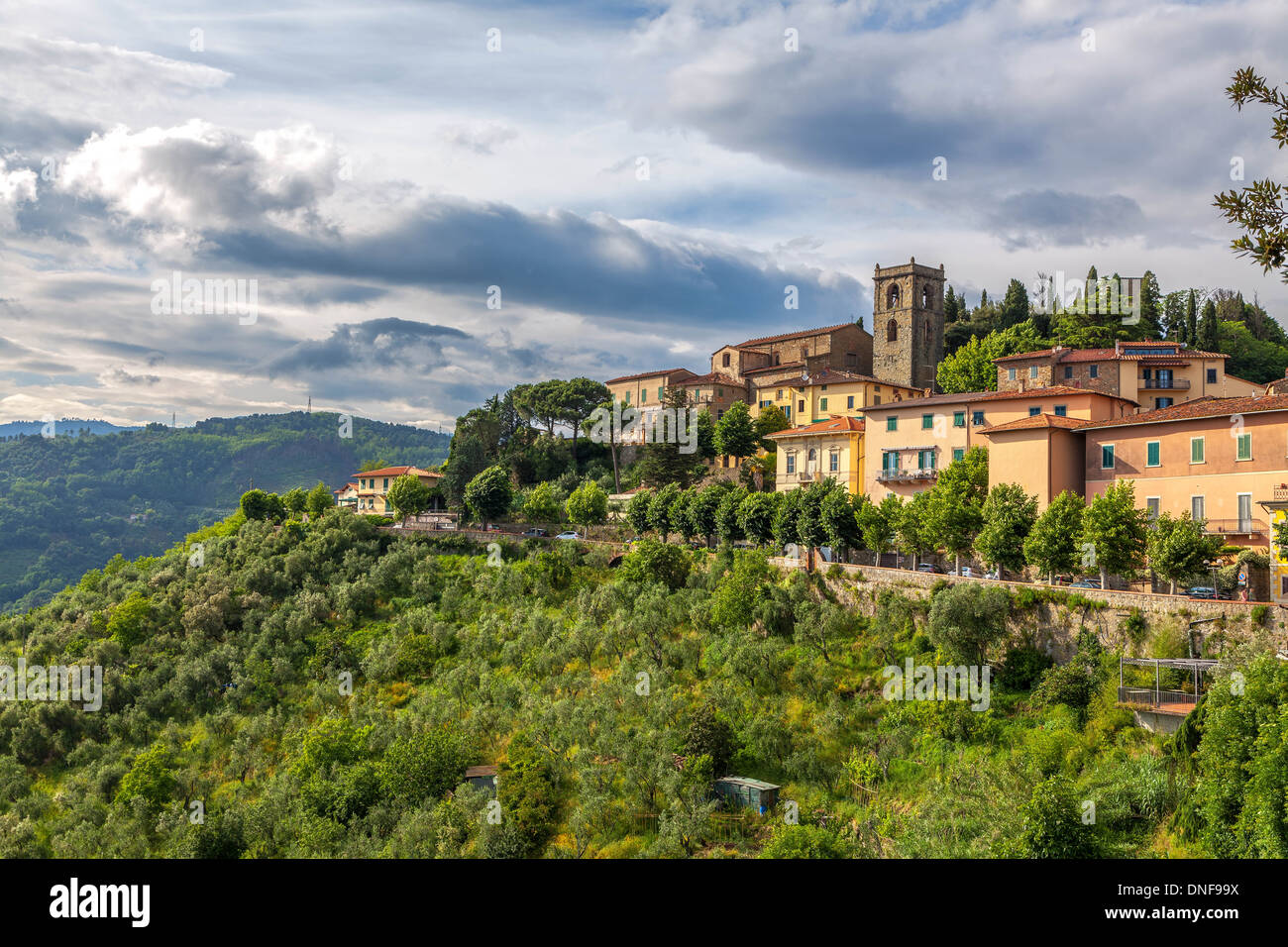 Italian medieval town of Montecatini Alto in Tuscany Stock Photo - Alamy