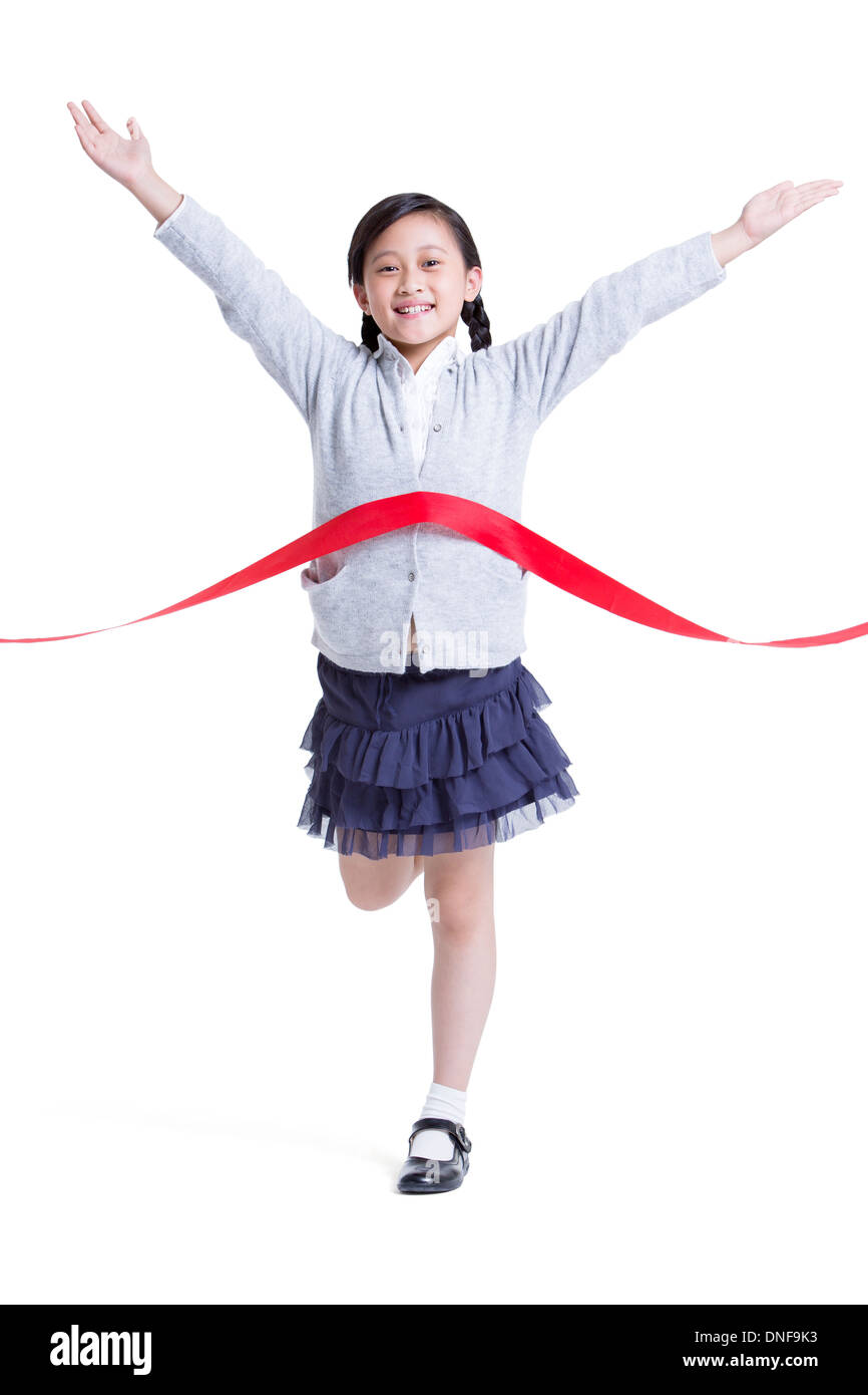 Cute girl sprinting Stock Photo - Alamy