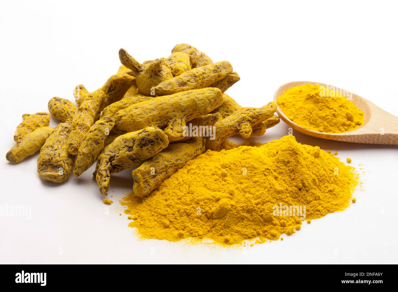 Spice, Curcuma, Turmeric powder Stock Photo - Alamy