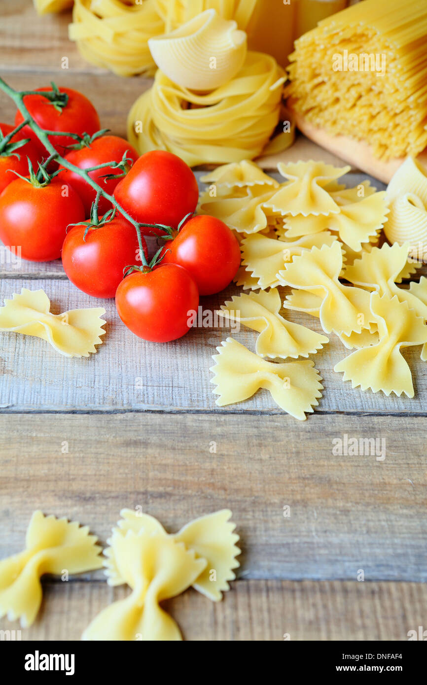 Assorted pasta cherry tomatoes hi-res stock photography and images - Alamy