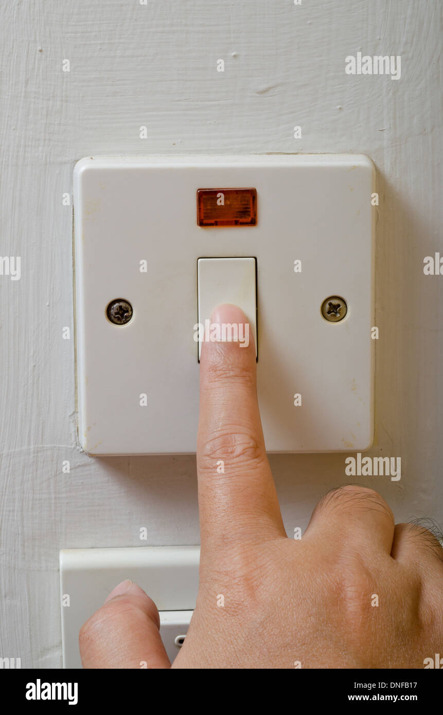 Turning off light switch hi-res stock photography and images - Alamy