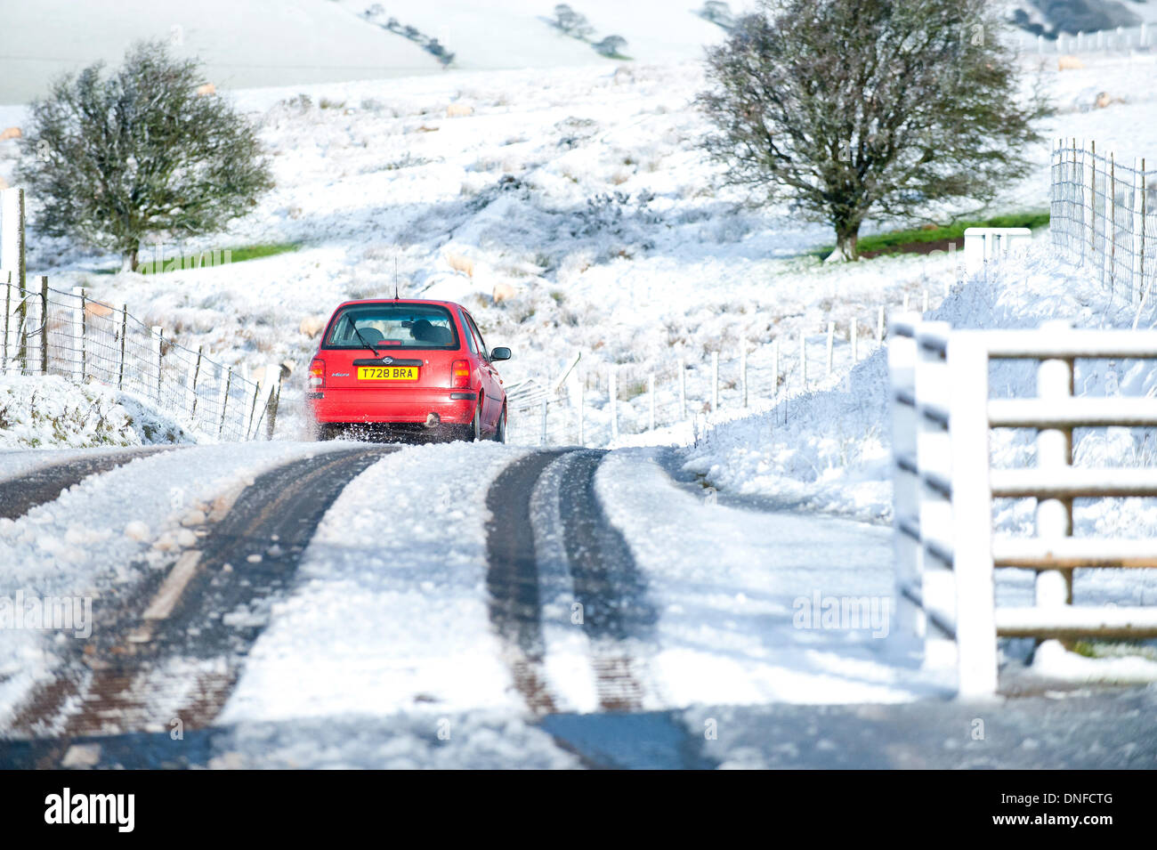 The Epynt Range, Cambrian Mountains, Powys, UK. 25th December 2013 ...