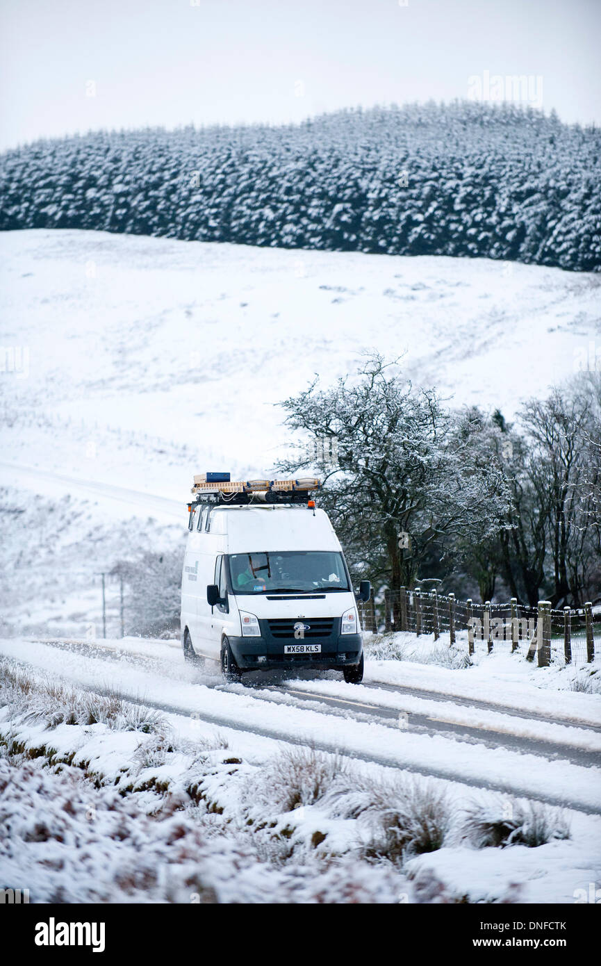 The Epynt Range, Cambrian Mountains, Powys, UK. 25th December 2013 ...
