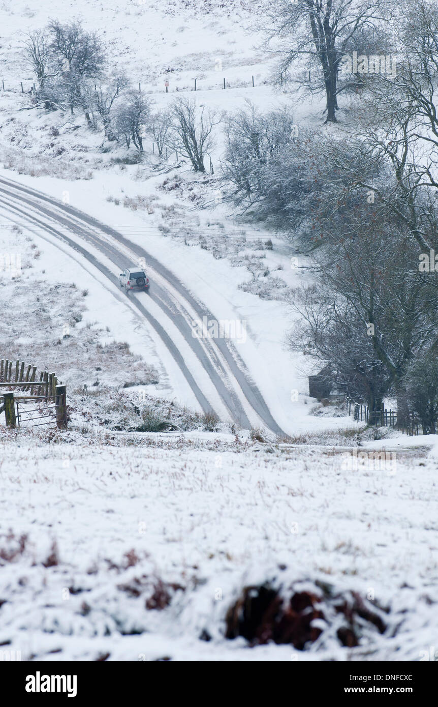 The Epynt Range, Cambrian Mountains, Powys, UK. 25th December 2013 ...