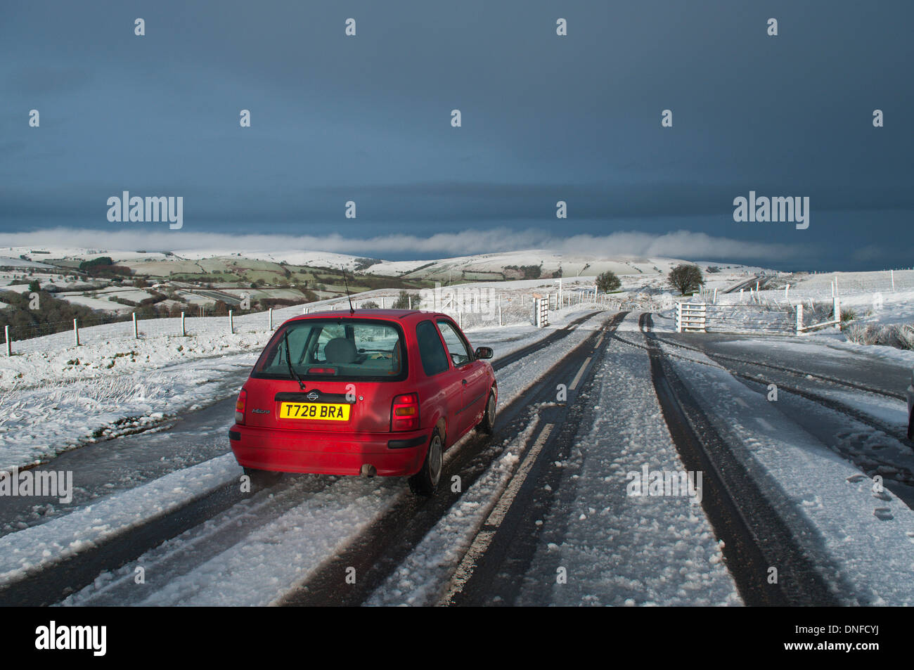 The Epynt Range, Cambrian Mountains, Powys, UK. 25th December 2013 ...