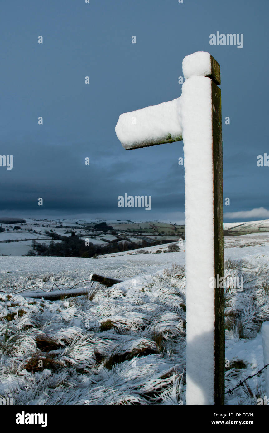 The Epynt Range, Cambrian Mountains, Powys, UK. 25th December 2013 ...