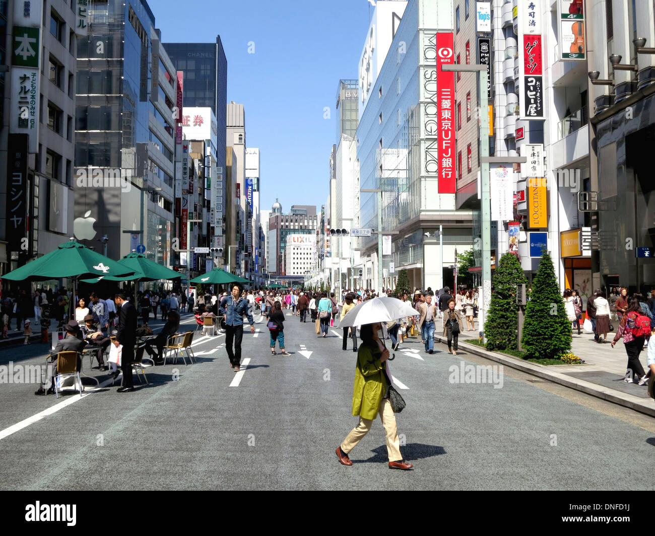 Tokyo, Japan. 27th April, 2013. The main street is partially closed to ...