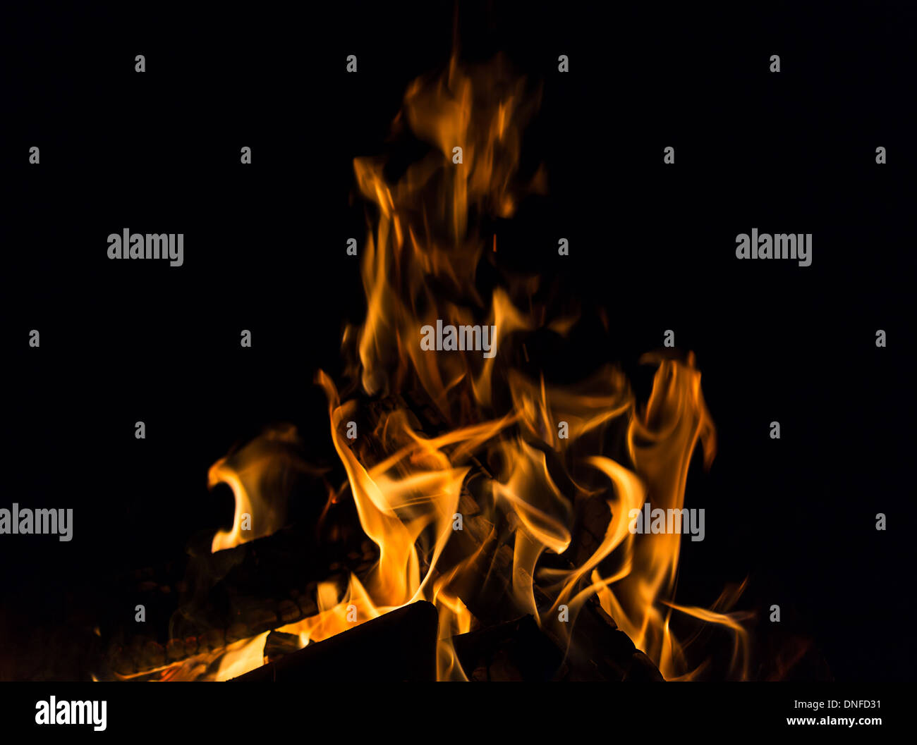 Fire in fireplace Stock Photo - Alamy