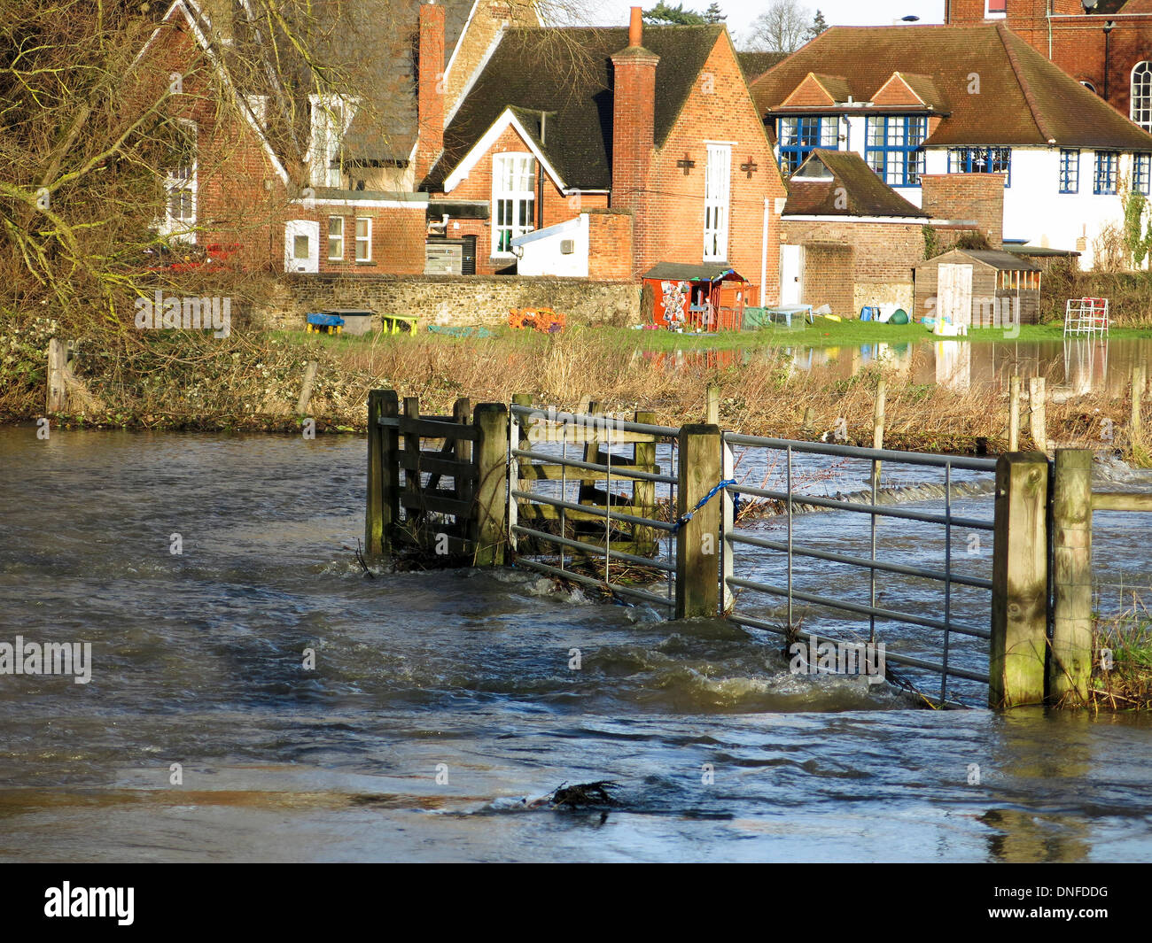 Godalming, Surrey, UK. 25th Dec, 2013. Flooding of the River Wey in ...