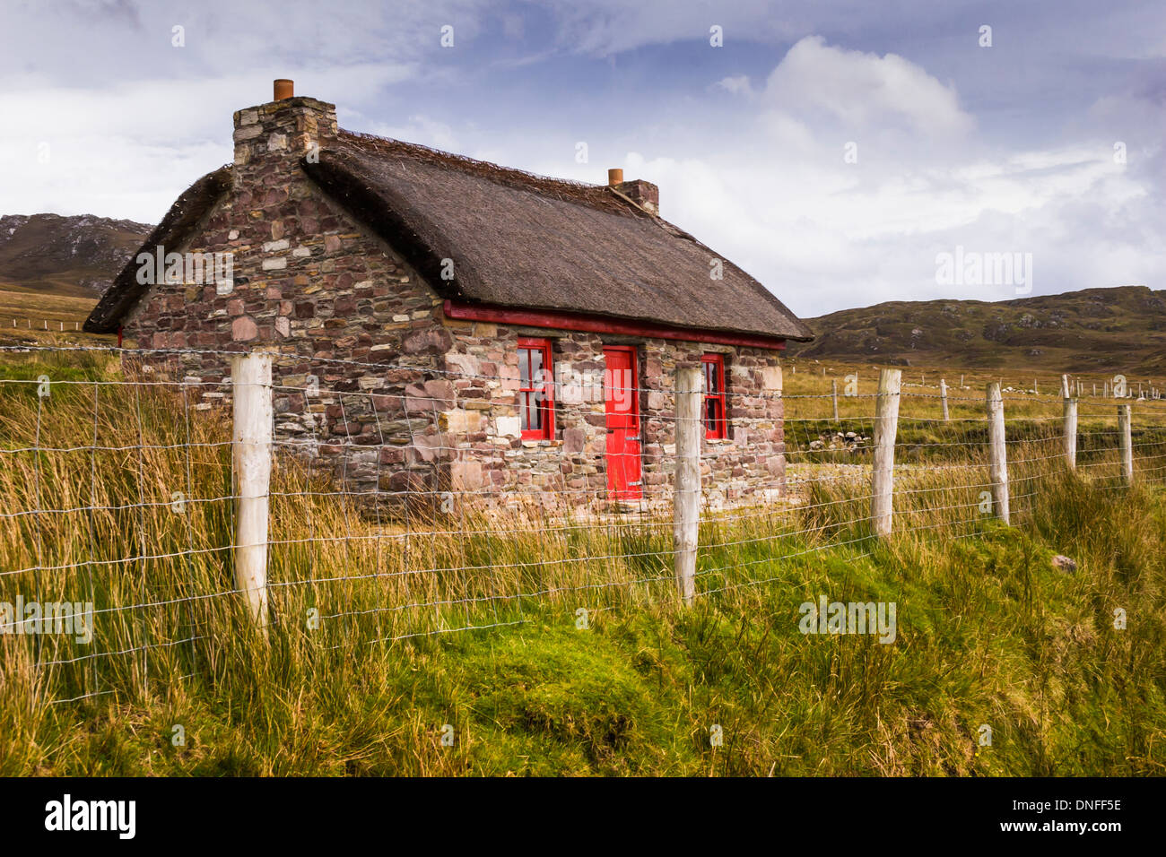 Famine Cottage on Achill Island in County Mayo, Ireland Stock Photo - Alamy