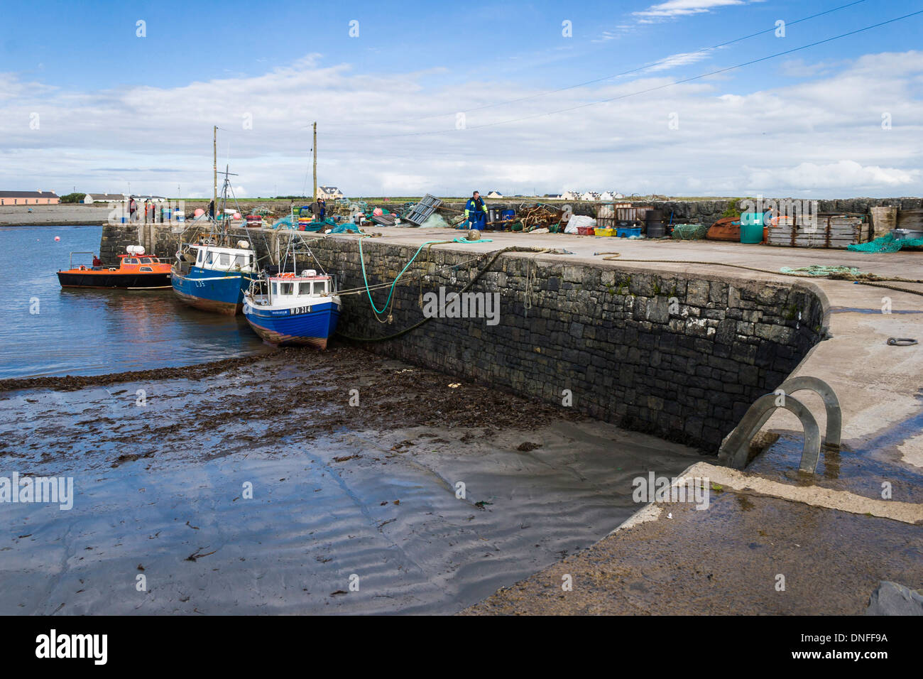 Fishing Boats at Kilbaha Fishing Village on the Loop Head Peninsula ...