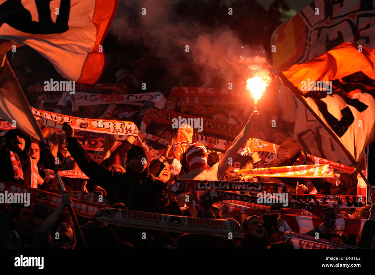 Supporters of German Football Bundesliga Club FC Köln (Cologne ...