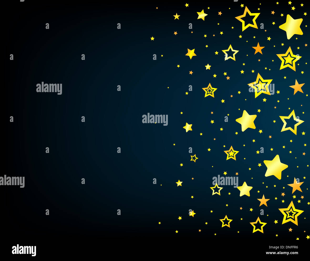 Cartoon illustration shiny gold star hi-res stock photography and ...