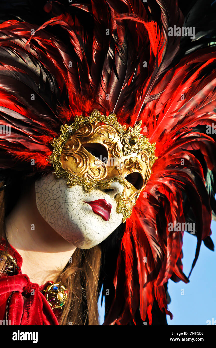 one masked woman look so far away Stock Photo - Alamy