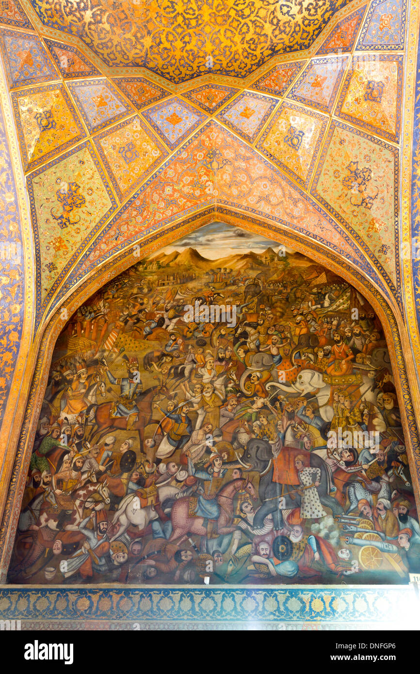 Mural inside chehel sotun palace hi-res stock photography and images ...