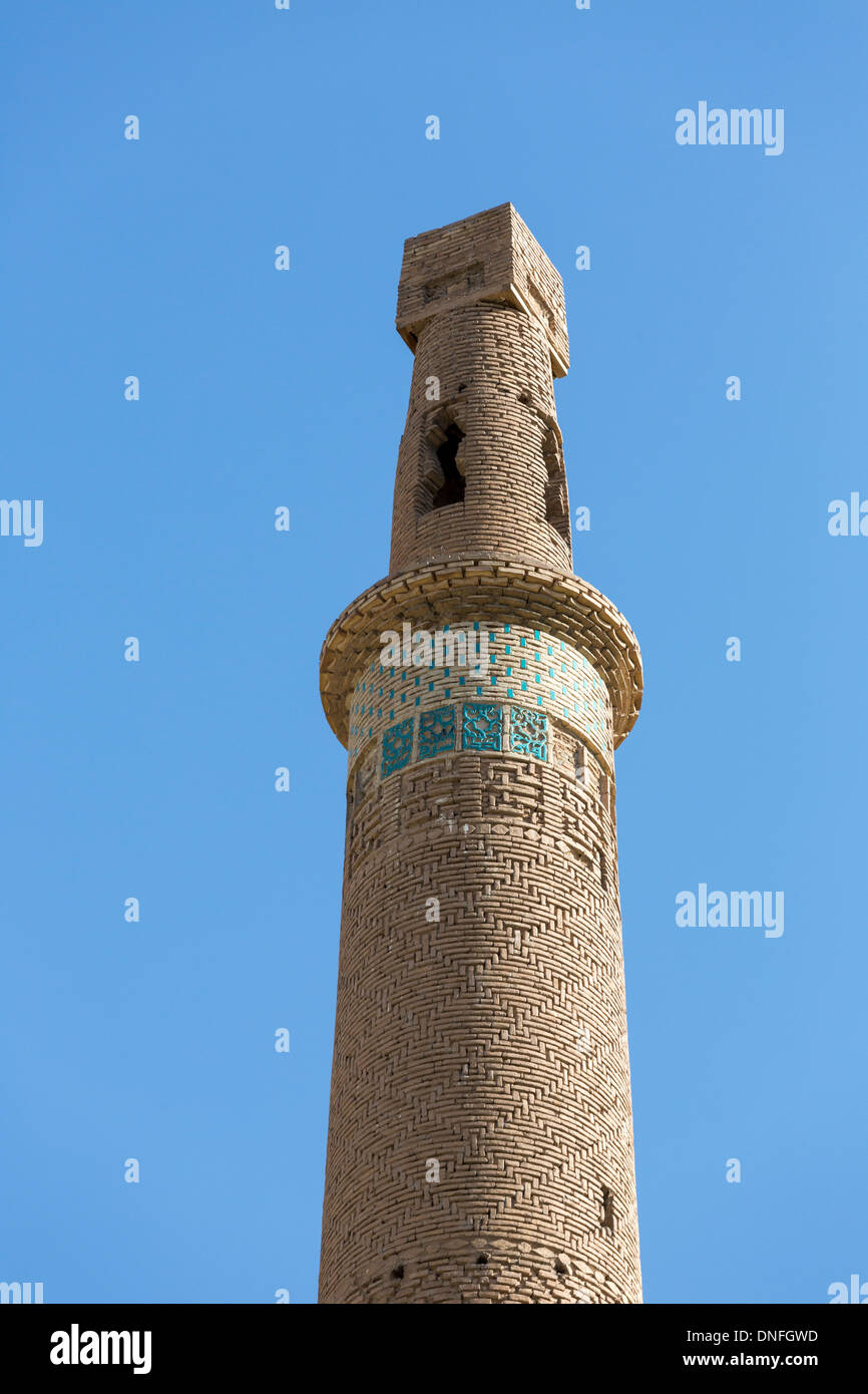 detail of minaret of Ziyar, Isfahan, Iran Stock Photo - Alamy