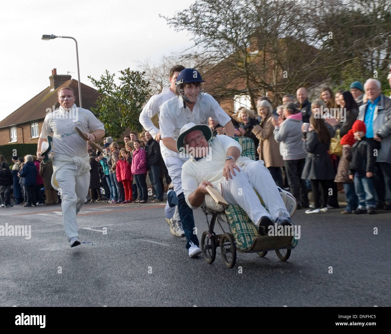 Fancy dress pram race Stock Photo - Alamy