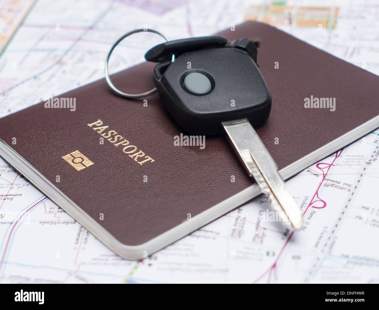 Plan journey car passport hi-res stock photography and images - Alamy