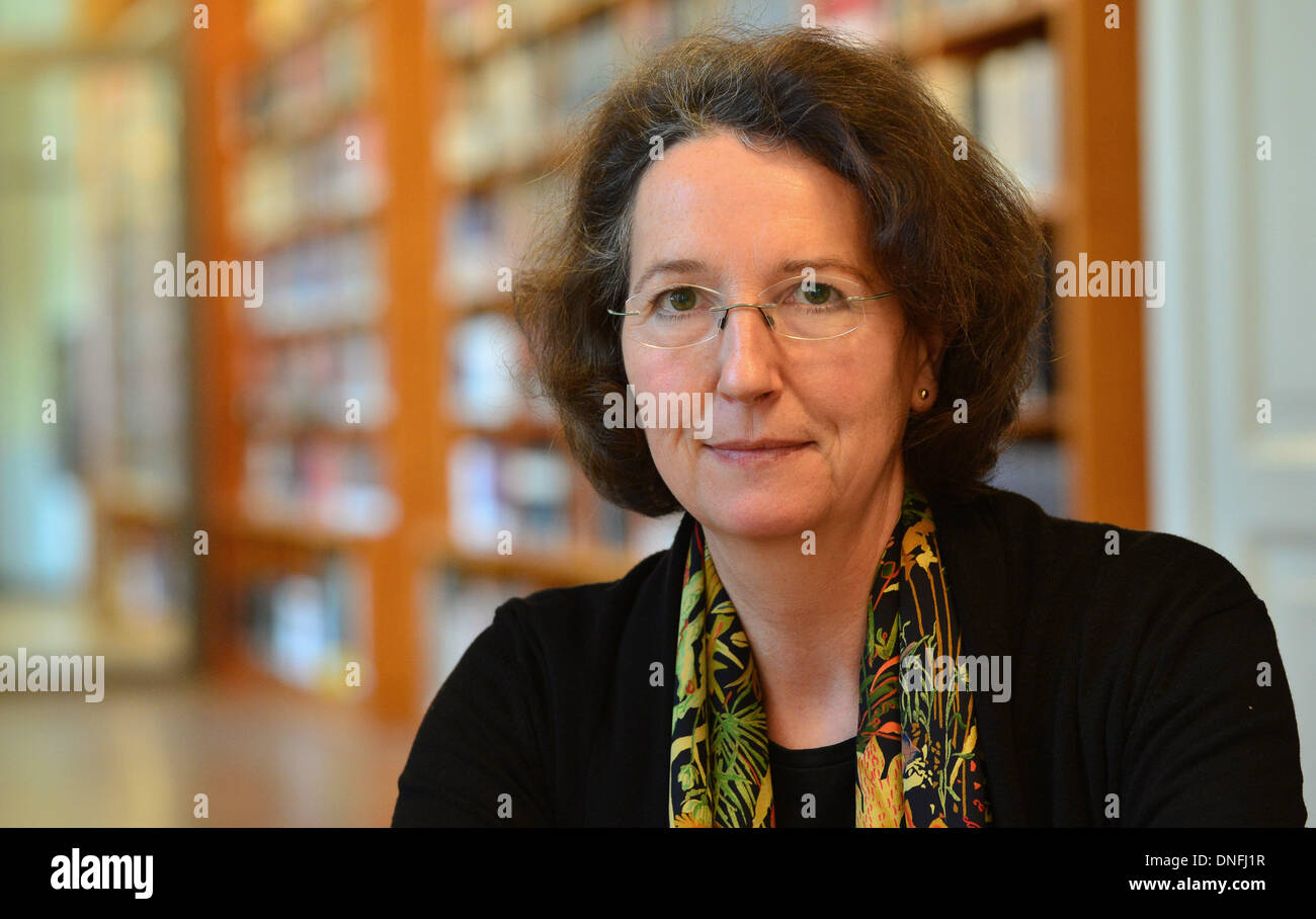 Gotha, Germany. 18th Dec, 2013. Historian Ursula Lehmkuhl sits in the ...