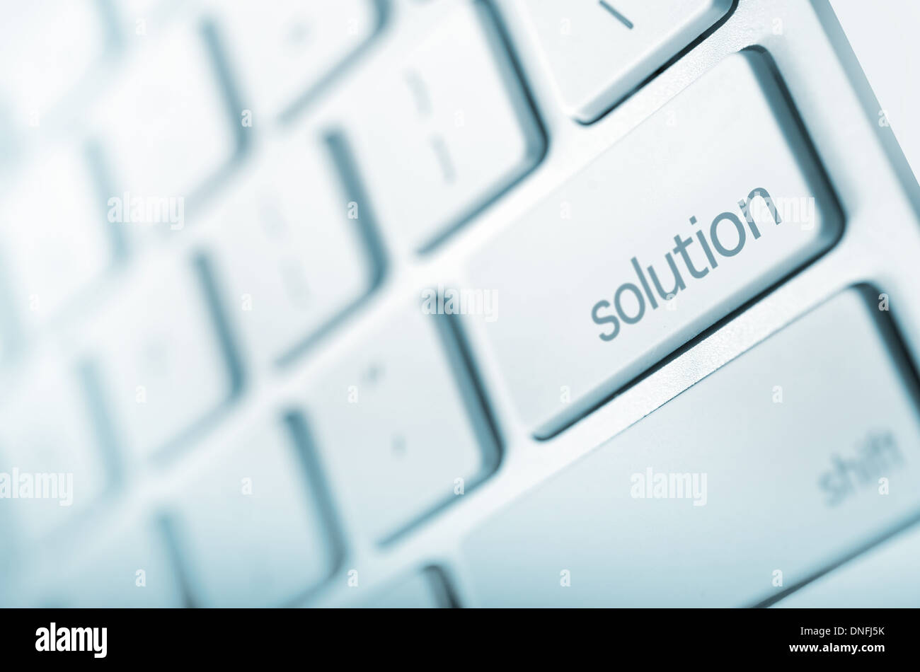 Simple Solution - Keyboard Solution Button. Just Press It! Abstract ...