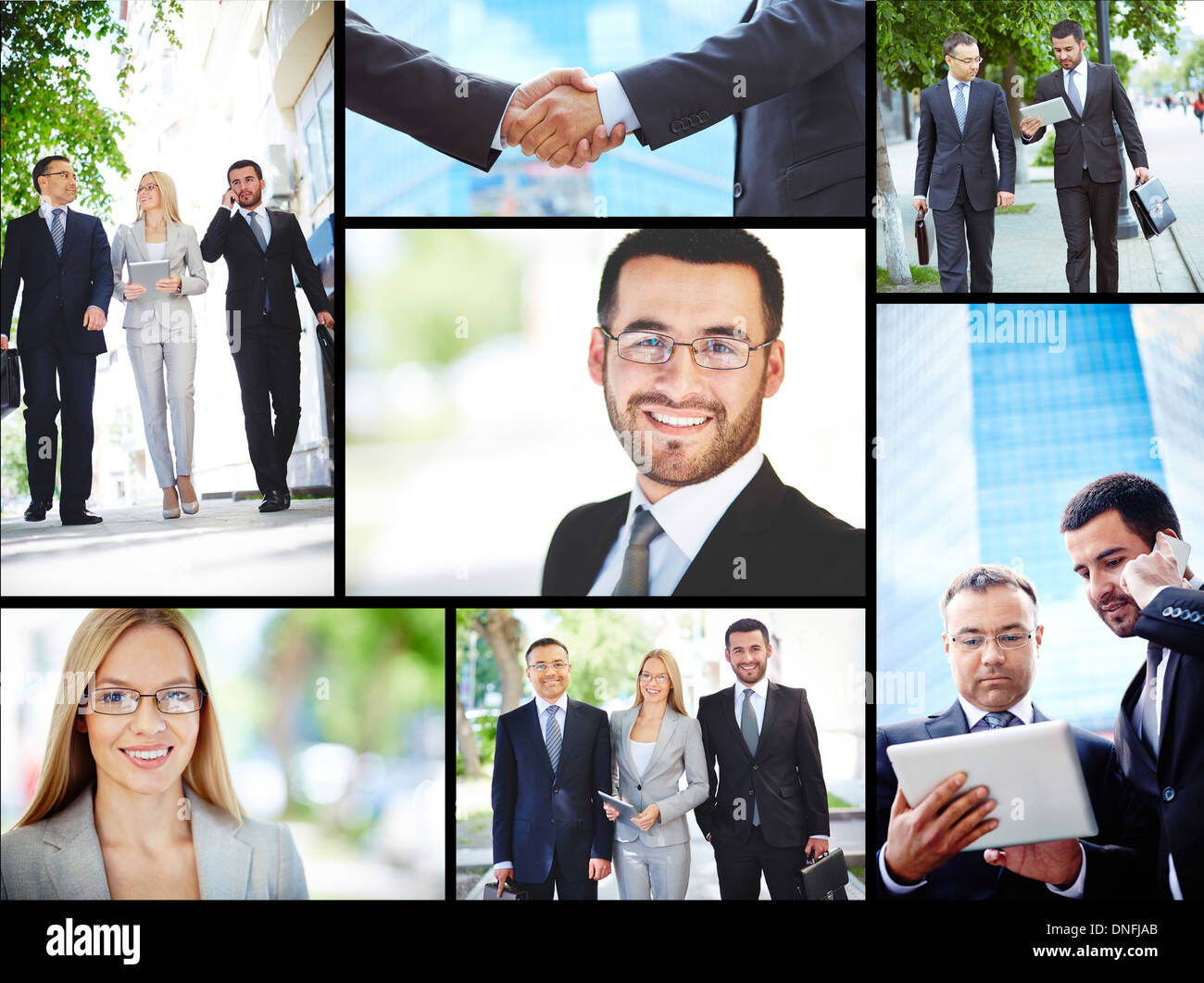 Collage business professionals hi-res stock photography and images - Alamy