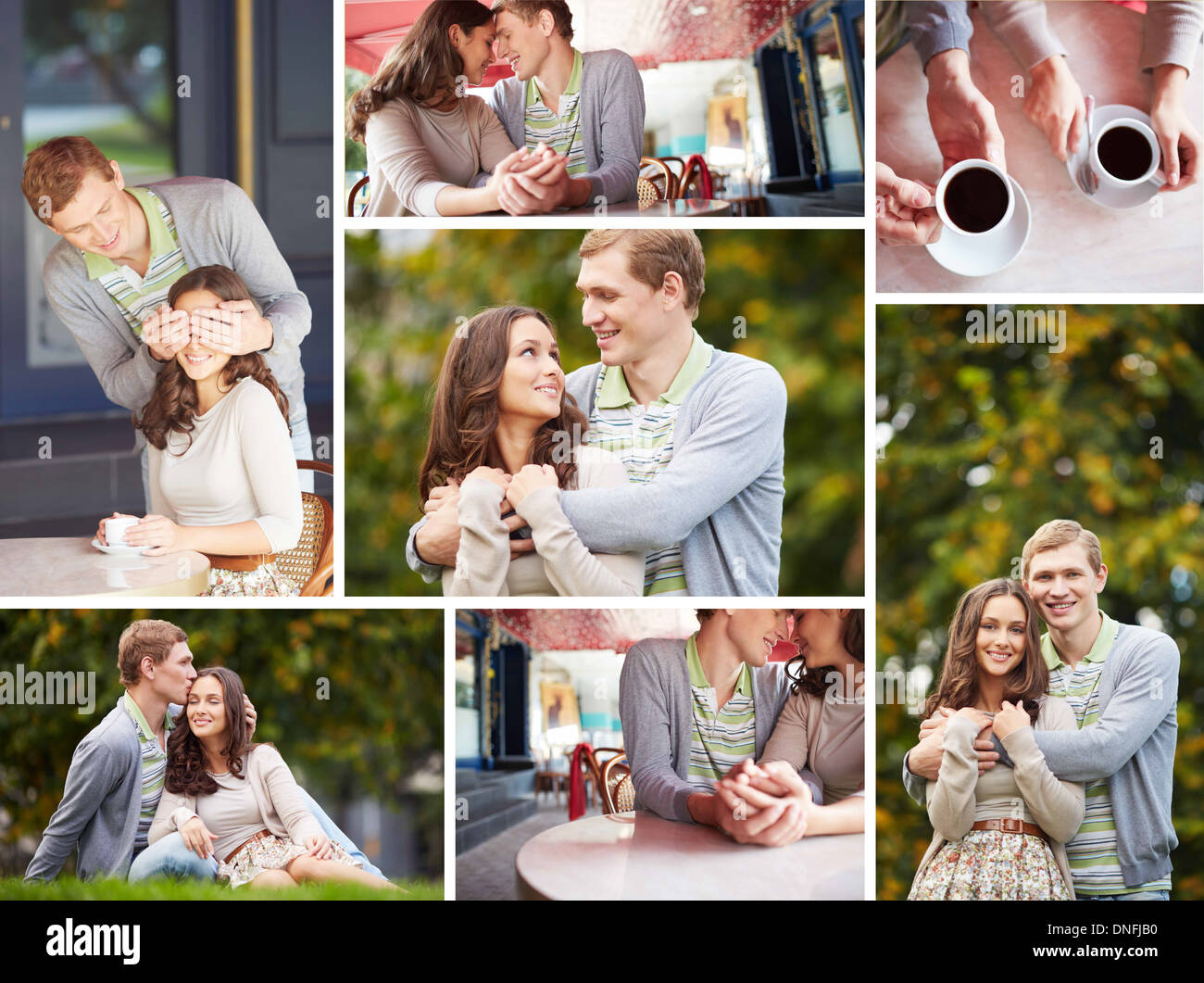 Happy girl and her boyfriend spending time together Stock Photo - Alamy
