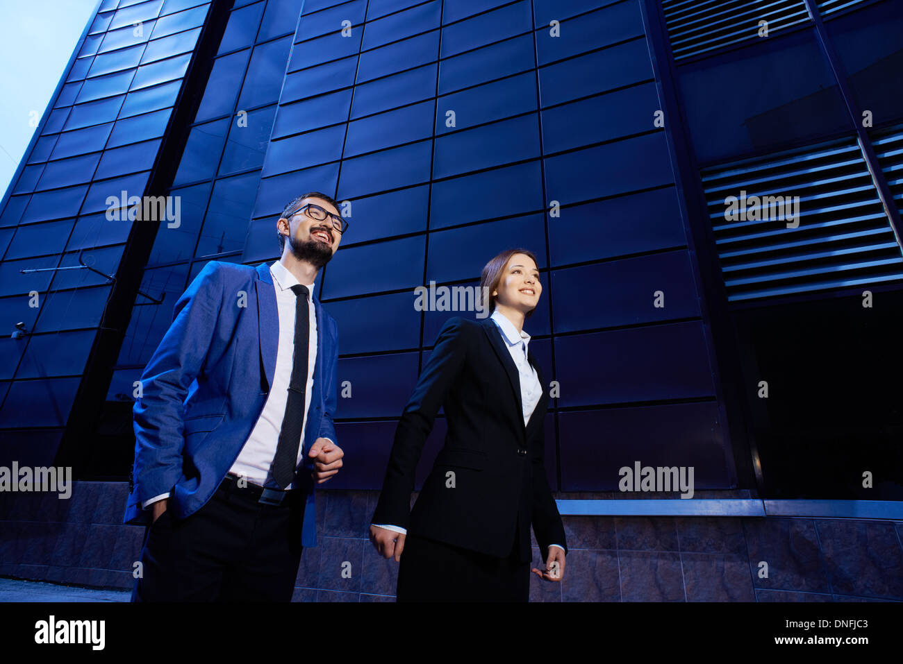 Business partners walking together hi-res stock photography and images ...