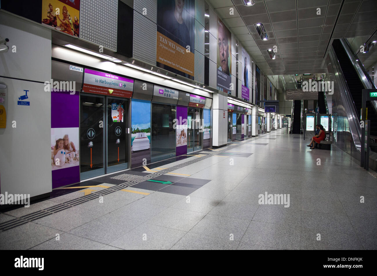 Subway Platform,Singapore, Asia Stock Photo - Alamy