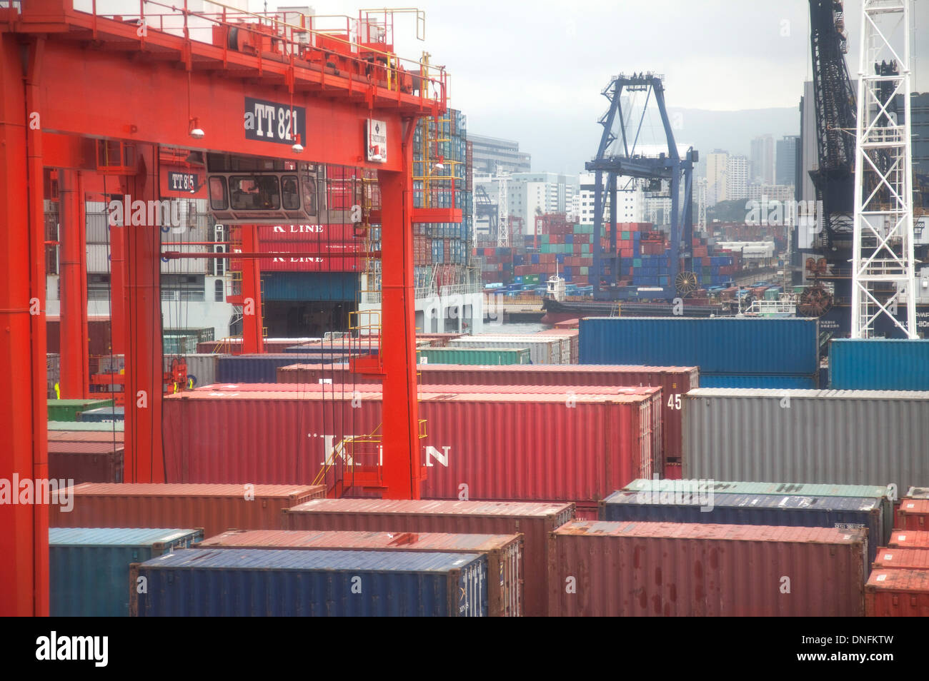 Asia, Hong Kong, Transportation, Cargo Container Stock Photo - Alamy