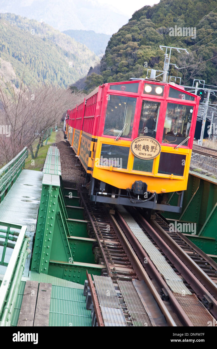 Railroad Track, Train, Kyoto Prefecture, Japan, Asia Stock Photo - Alamy