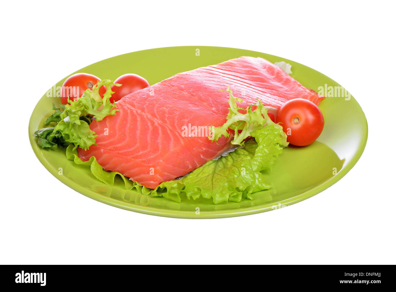 Fresh salmon plate hi-res stock photography and images - Alamy